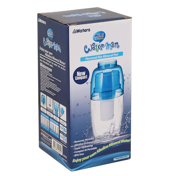 Waterman Blue 600ml Portable Filter + 3 pack of filters
