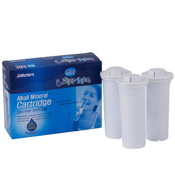Waterman Blue 600ml Portable Filter + 3 pack of filters